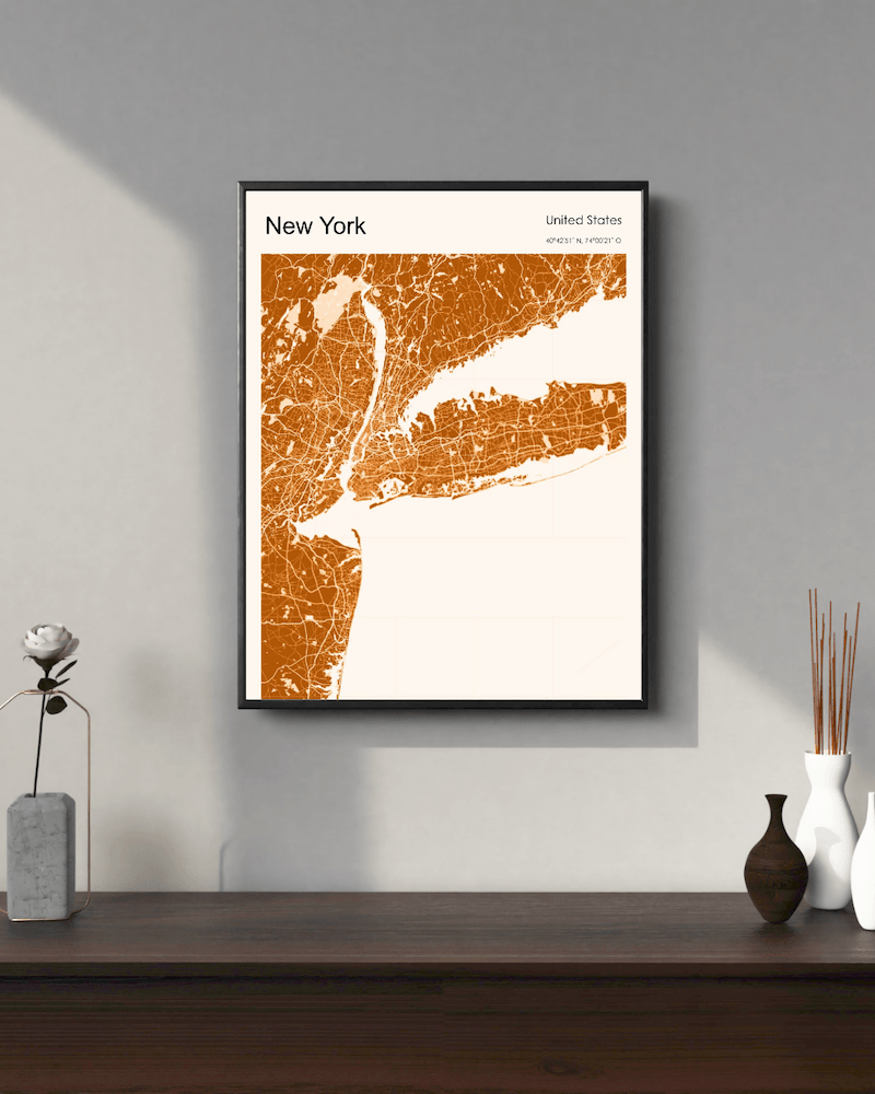 Mapa personalizado minimalista - Mola Maps