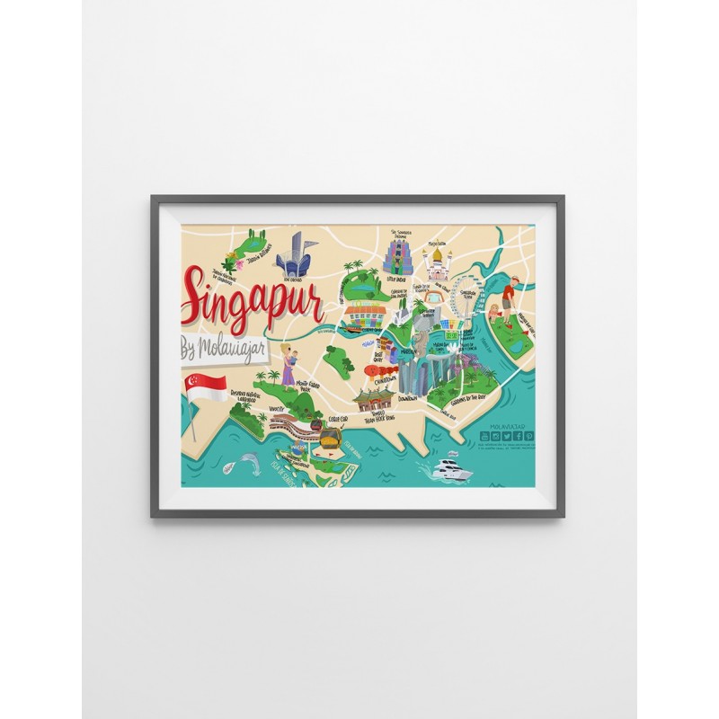 Mapa de Singapur - Mola Maps